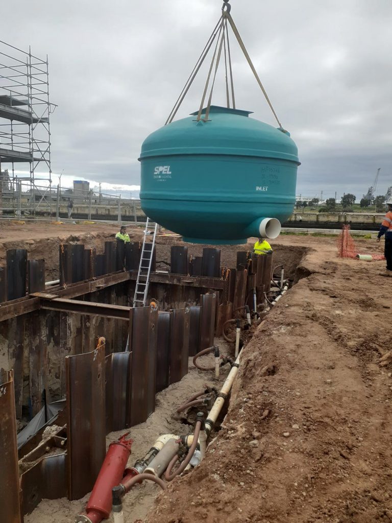 Port Adelaide, Dock 1, Stage 1 - SPEL Stormceptor Unit - AR Contracting ...
